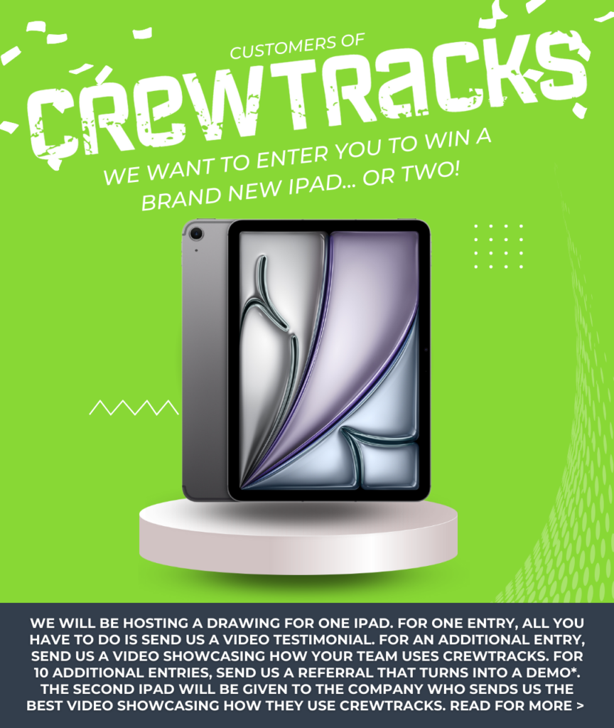 CrewTracks iPad Giveaway - CrewTracks
